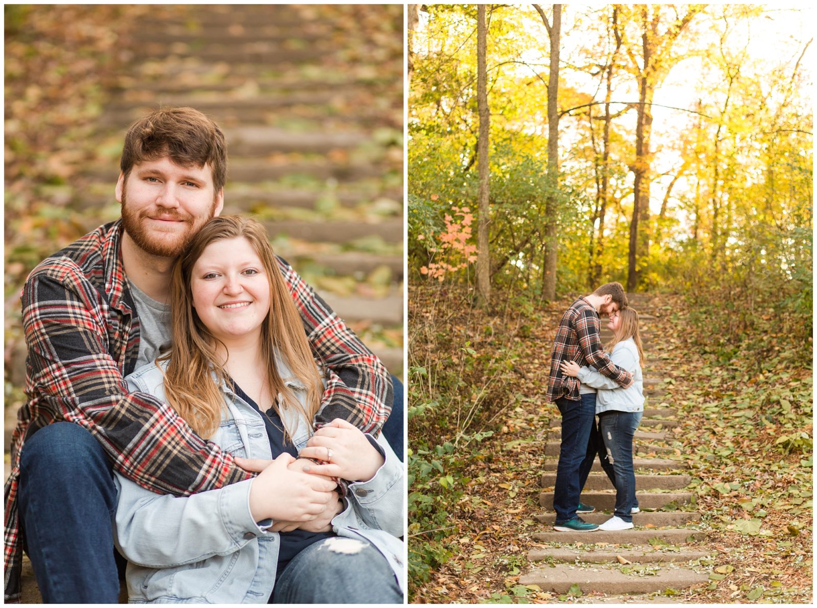 Erin + Jack | Springfield Illinois | Fall Sunset Engagement ...