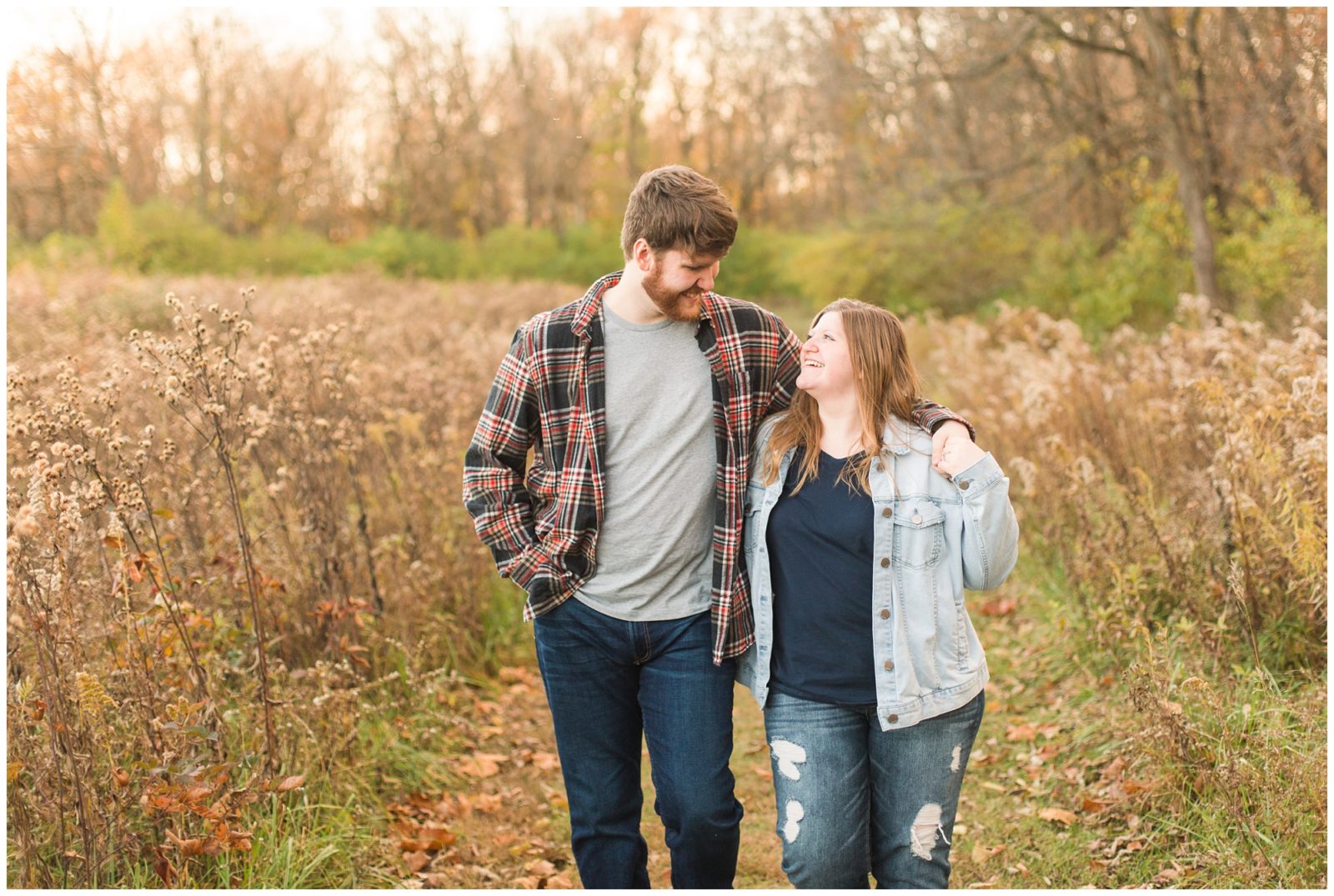 Erin + Jack | Springfield Illinois | Fall Sunset Engagement ...