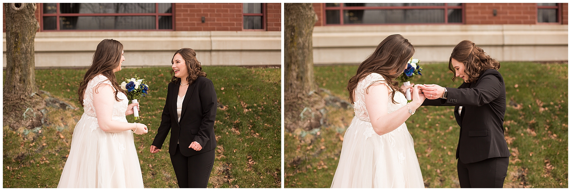 Leah + Shawn | Springfield Illinois | New Years Eve Courthouse Wedding ...