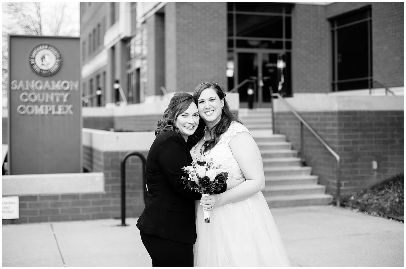 Leah + Shawn | Springfield Illinois | New Years Eve Courthouse Wedding ...