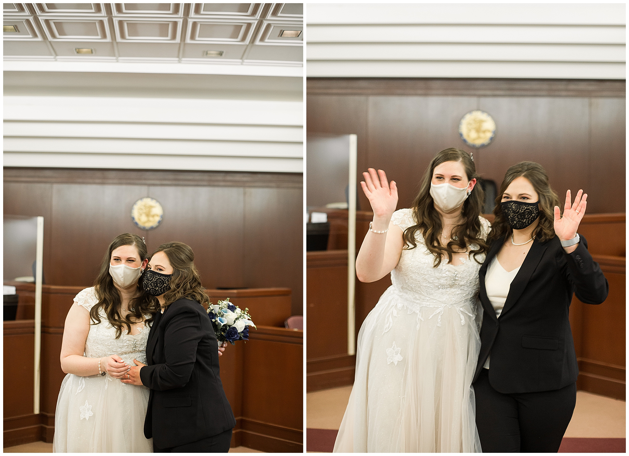 Leah + Shawn | Springfield Illinois | New Years Eve Courthouse Wedding ...