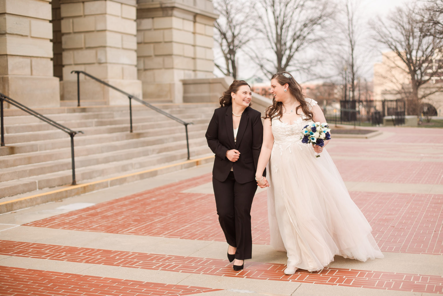 Leah + Shawn | Springfield Illinois | New Years Eve Courthouse Wedding ...