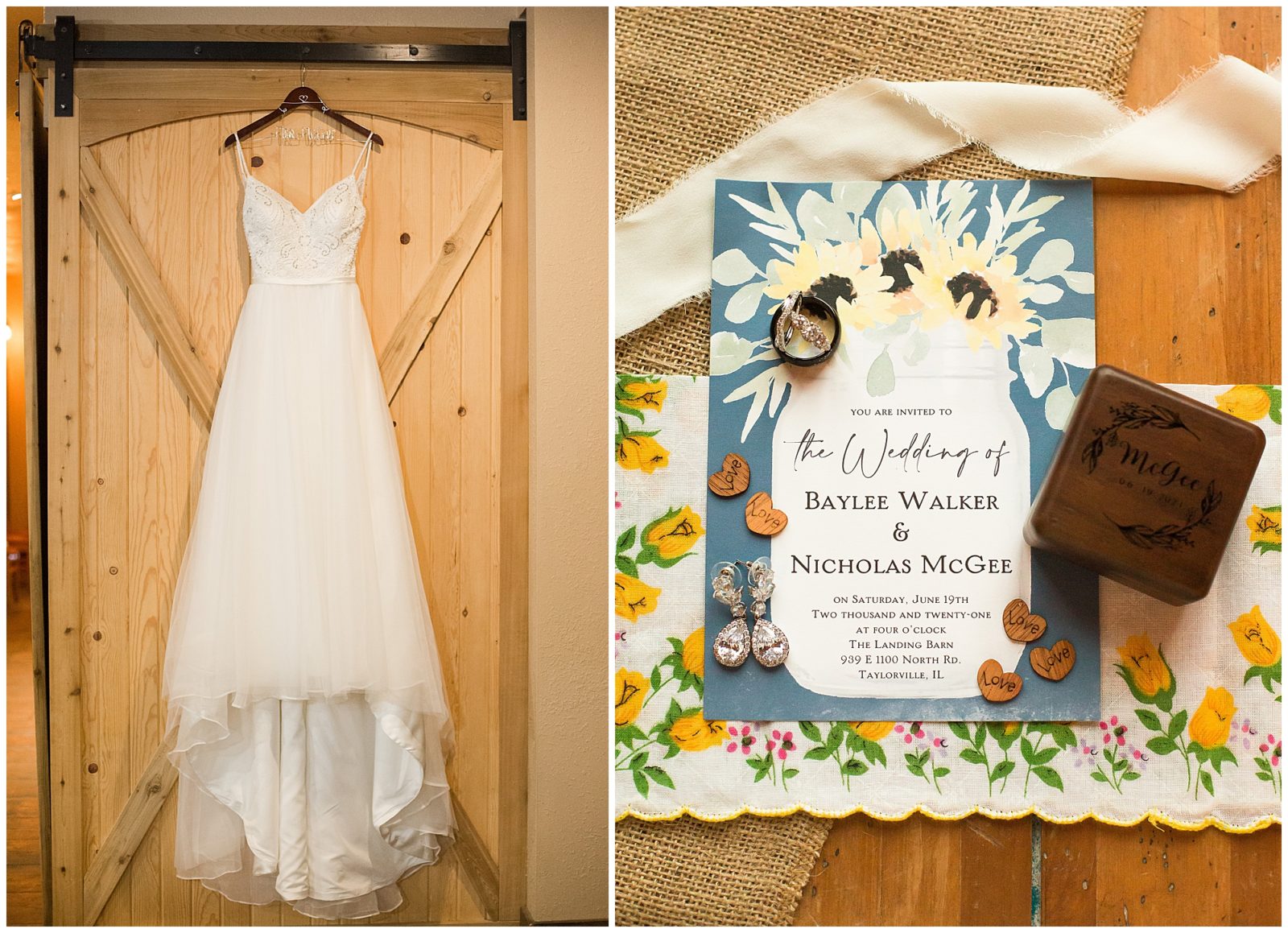 Baylee + Nick | The Landing Barn | Taylorville Wedding | Illinois ...